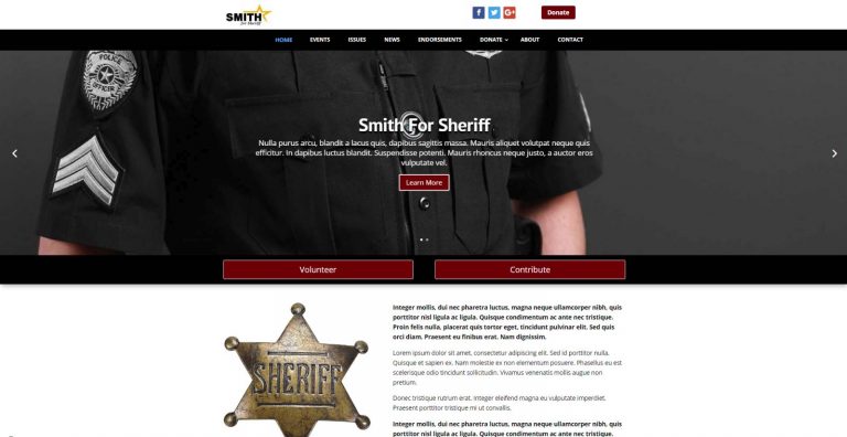 Sheriff Candidate WordPress Themes and Templates